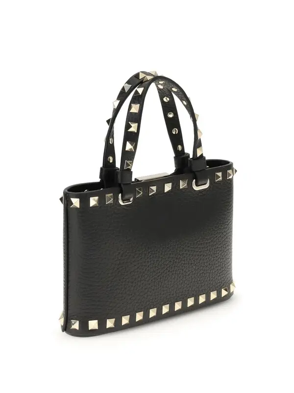 Valentino Garavani Rockstud Shopping Mini Handbag - Black