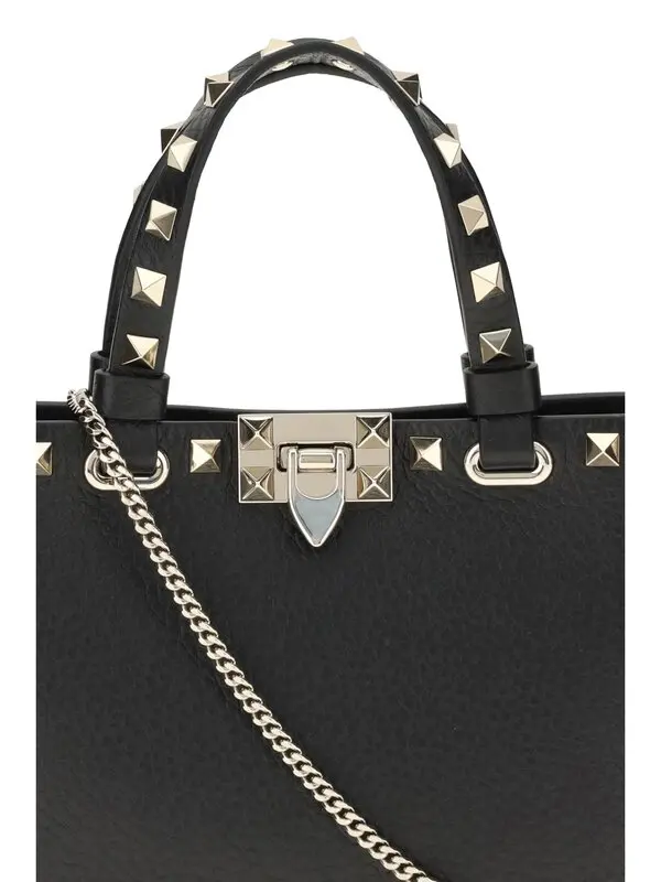 Valentino Garavani Rockstud Shopping Mini Handbag - Black