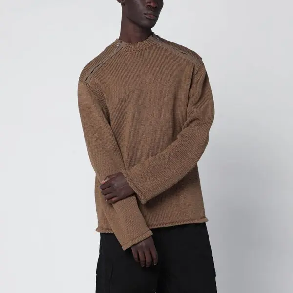 OAMC Dark Beige Cotton Sweater