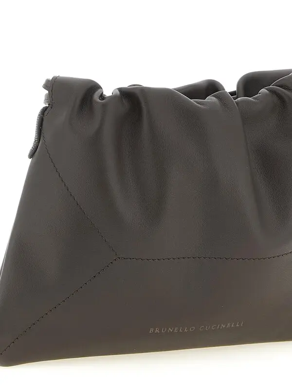 Brunello Cucinelli Bc Duo' Pouch - Brown