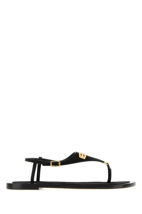 Balenciaga Suede Riva Thong Sandals