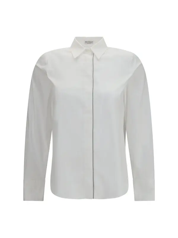 Brunello Cucinelli Stretch Cotton Poplin Shirt