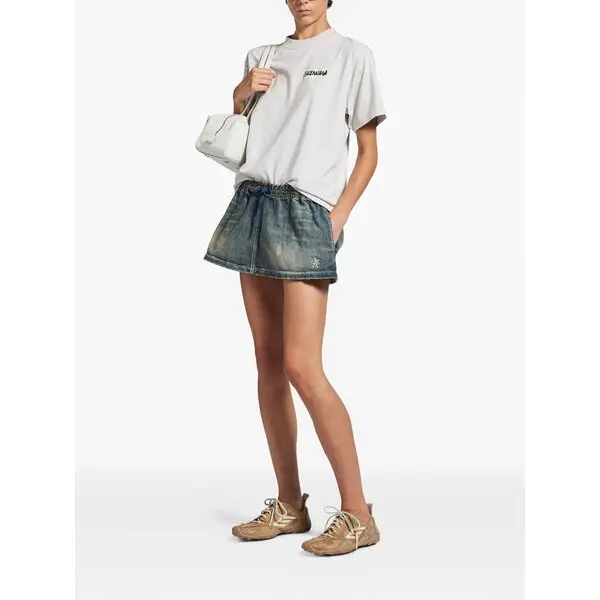 Balenciaga Cotton Round Neck T-shirt - Cream