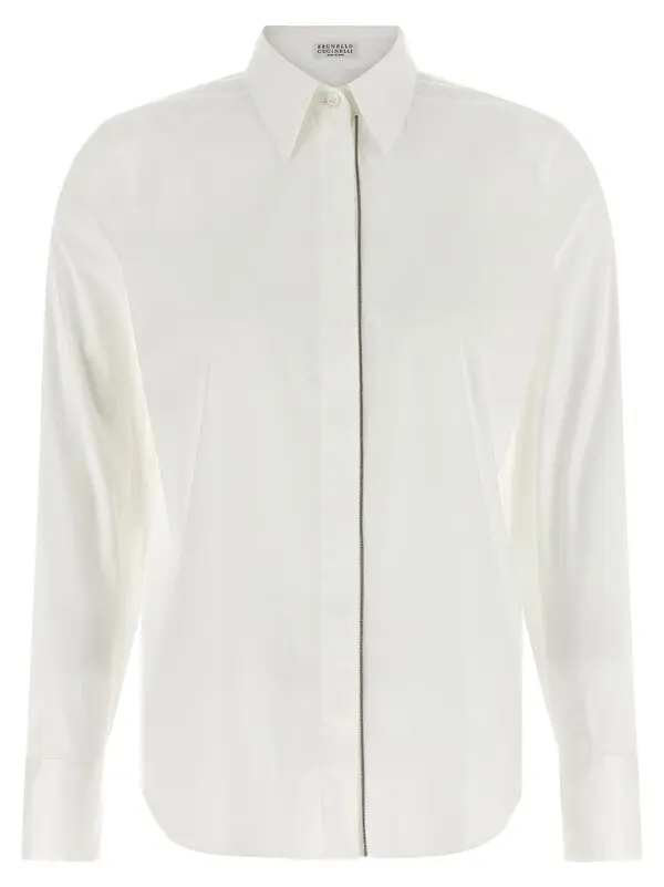 Brunello Cucinelli Shiny Trim' Shirt