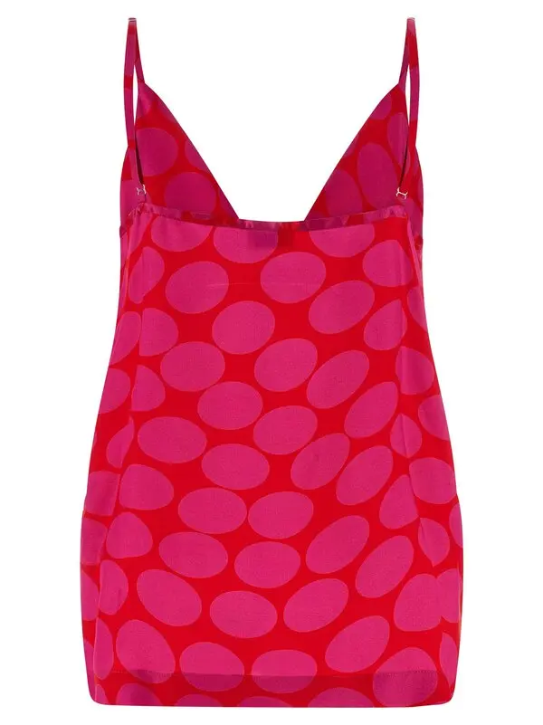 Dries Van Noten Polka Dot Maxi Top - Pink