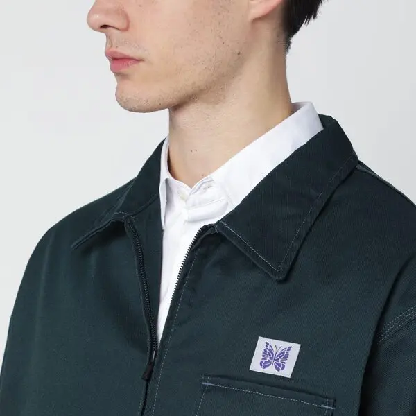 Needles Zip Shirt Jacket - Green