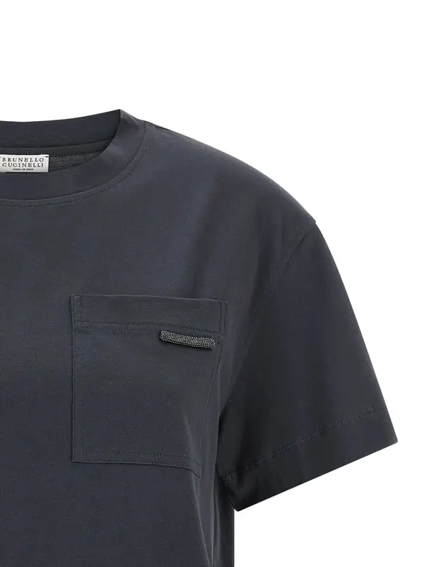 Brunello Cucinelli Shiny Tab' T-shirt