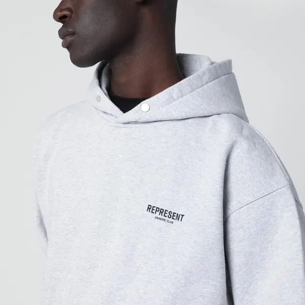 REPRESENT Grey Oversized Hoodie