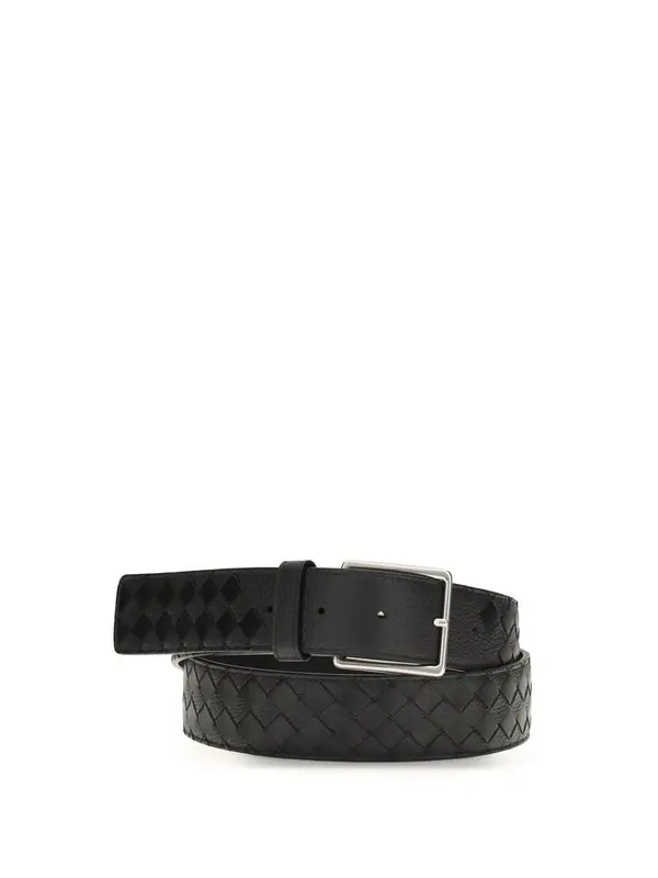Bottega Veneta Intreccio Leather Belt