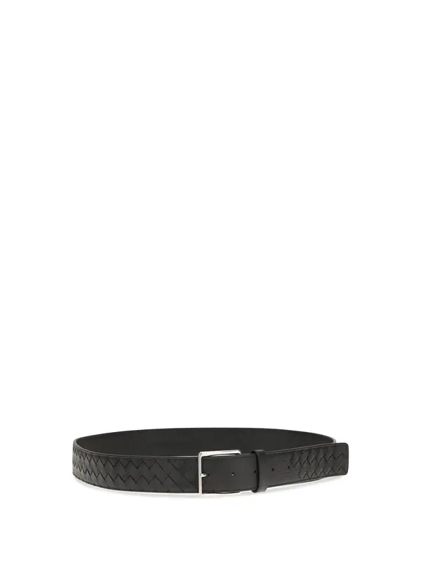 Bottega Veneta Intreccio Leather Belt