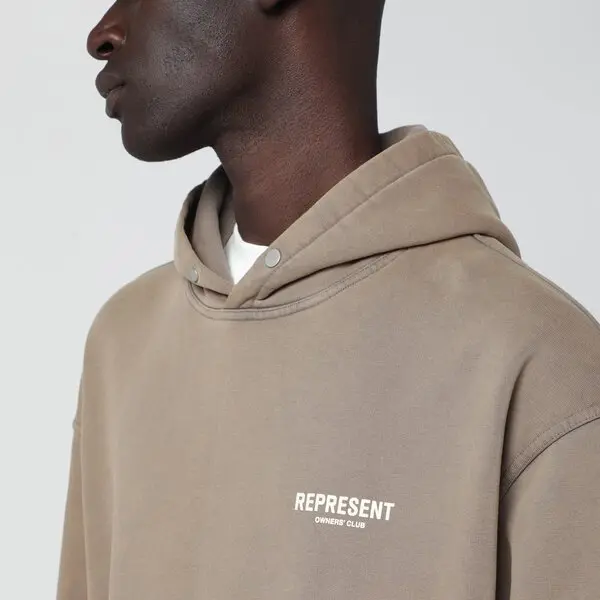 REPRESENT Light Brown Oversized Hoodie