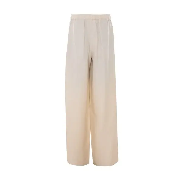Max Mara Wide Leg Trousers - Cream