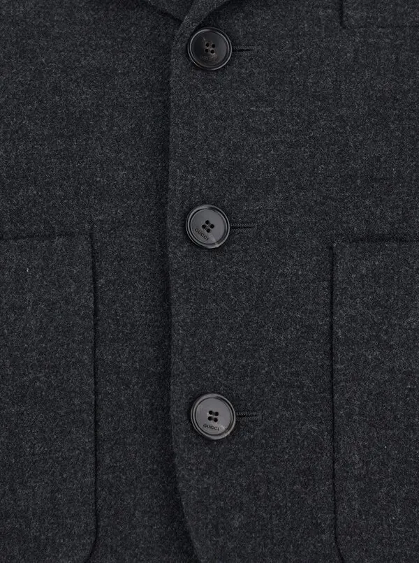 Gucci Wool Single-breasted Jacket - Multicolor