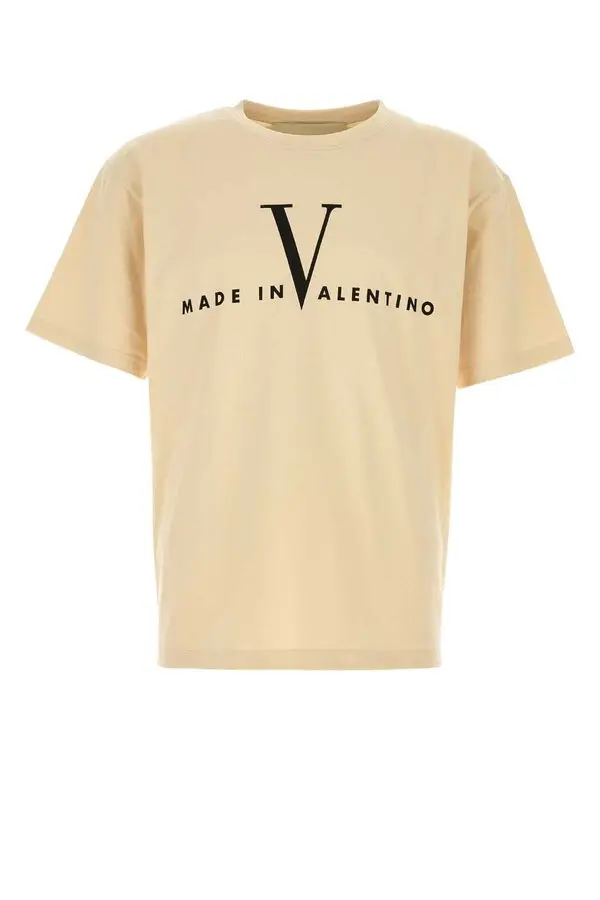 Valentino Garavani Beige Cotton T-shirt - Brown