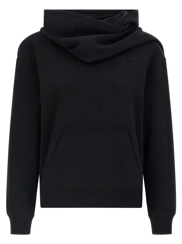 COURREGES Hoodie And Scarf - Black