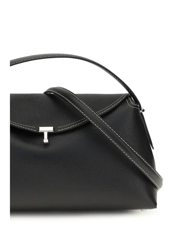 TOTEME T-lock Handbag - Black