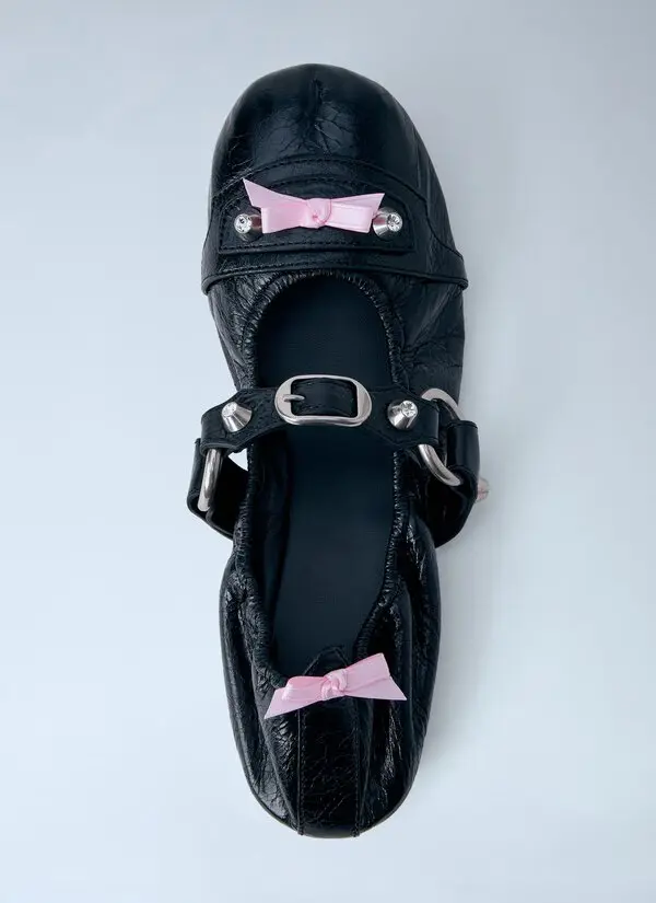 Balenciaga City Ballerinas Flats - Black