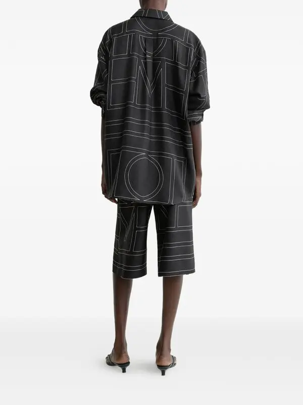 TOTEME Embroidered Silk Shirt