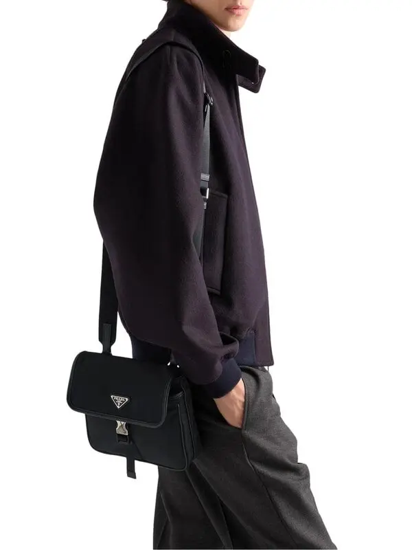 Prada Re-nylon And Saffiano Shoulder Bag