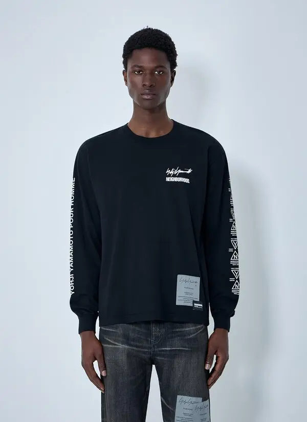 Yohji Yamamoto X Neighborhood Long-sleeve T-shirt - Black