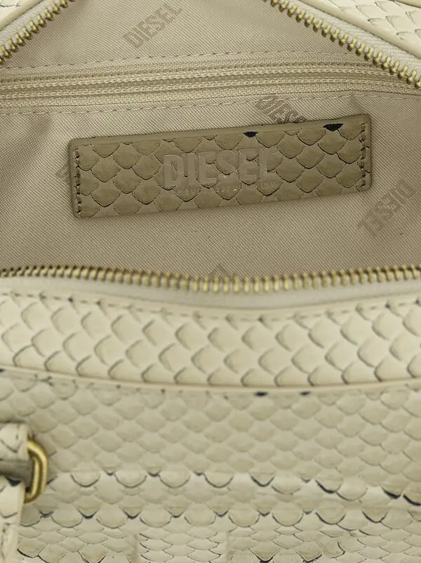 DIESEL® 1dr Dome Shoulder Bag - Cream