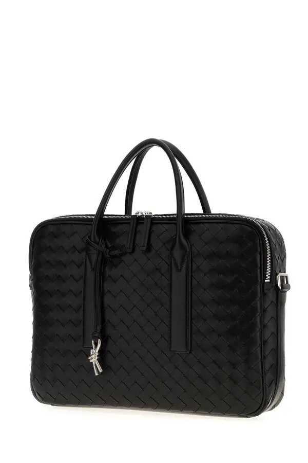 Bottega Veneta Leather Getaway Briefcase