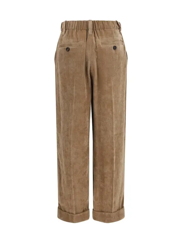 Brunello Cucinelli Elasticated Viscose And Cashmere Pants