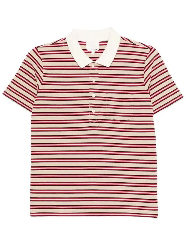 A.p.c. Raye Striped Cotton Polo Shirt