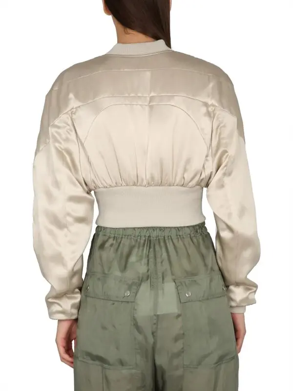 Rick Owens Girdered Flight Jacket - Gray