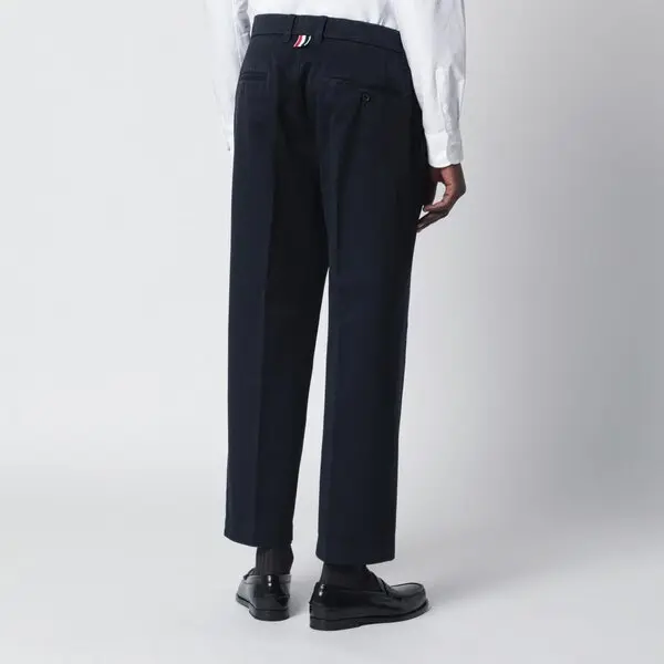 Thom Browne Cotton Trousers - Blue