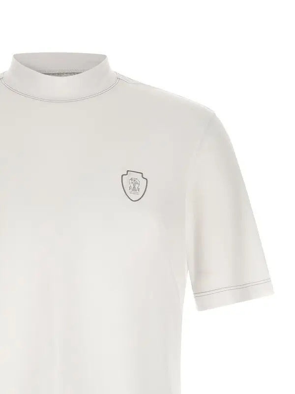 Brunello Cucinelli Techno Piquet T-shirt - White