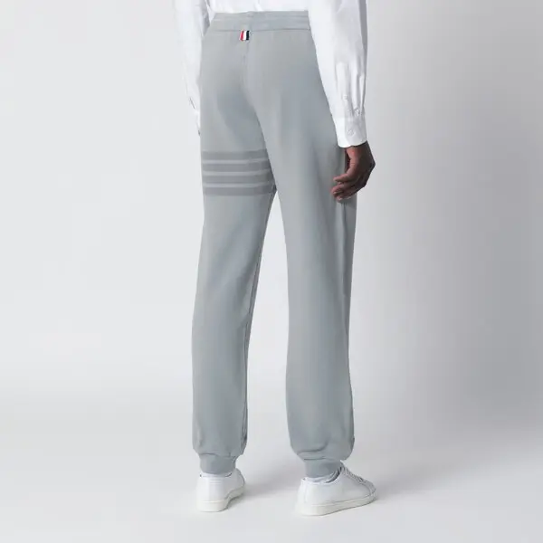 Thom Browne Grey Cotton Jogging Trousers