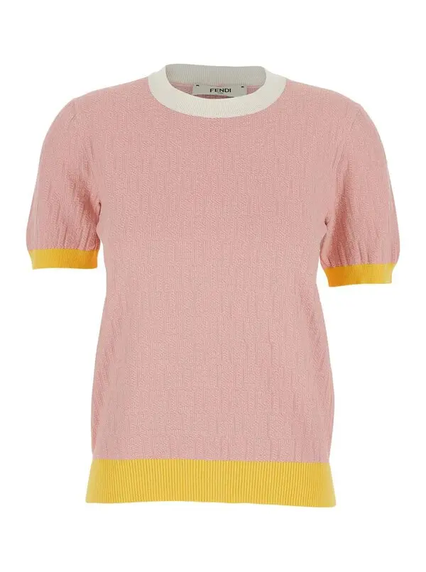Fendi Cotton T-shirt - Pink