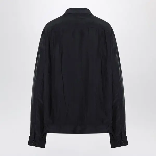 Prada Silk Blouson - Blue