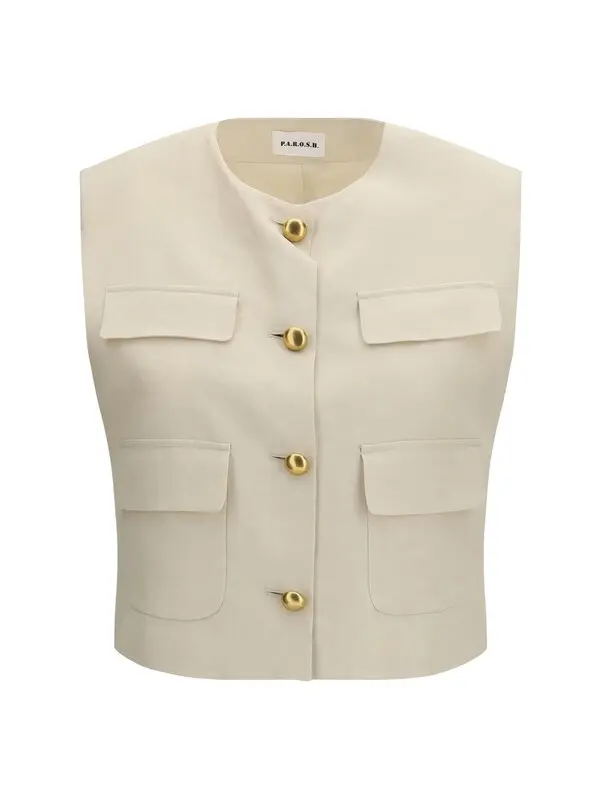 P.a.r.o.s.h Wool Gilet - Multicolor