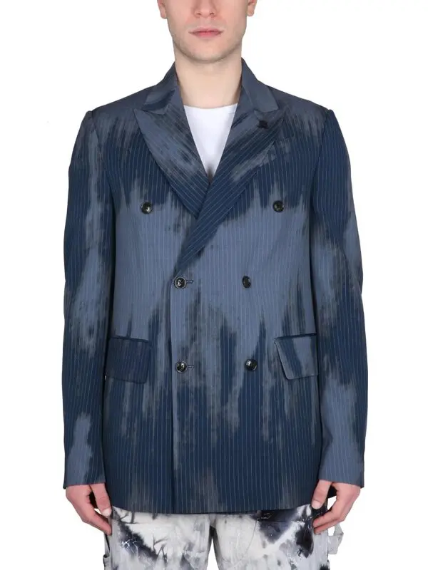 Amiri Relaxed Fit Double Breasted Blazer