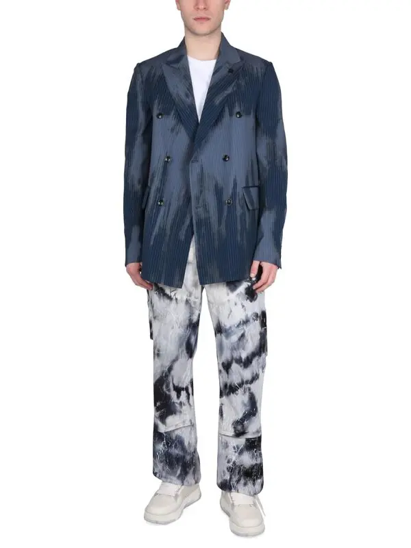 Amiri Relaxed Fit Double Breasted Blazer