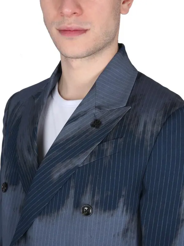Amiri Relaxed Fit Double Breasted Blazer