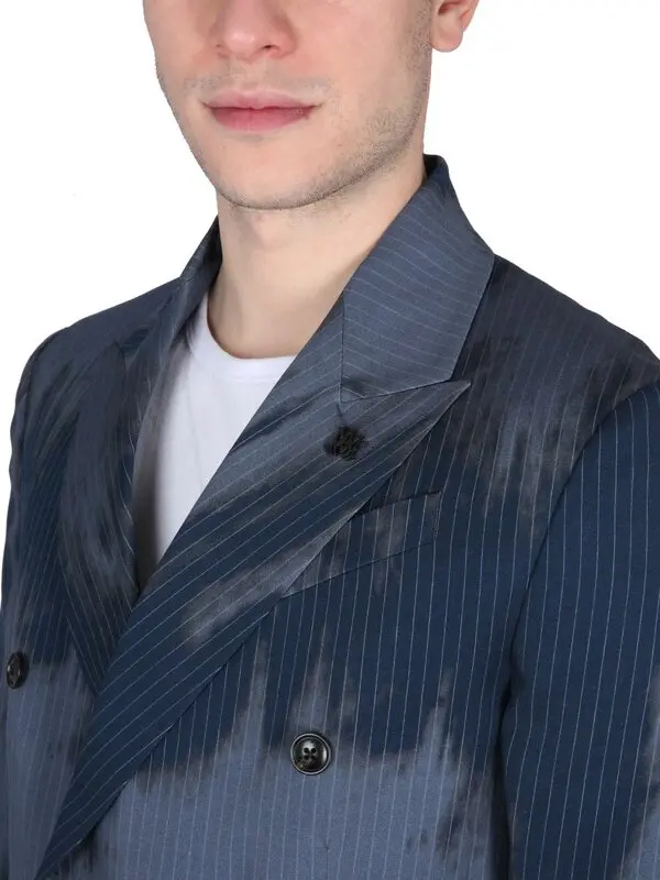 Amiri Relaxed Fit Double Breasted Blazer