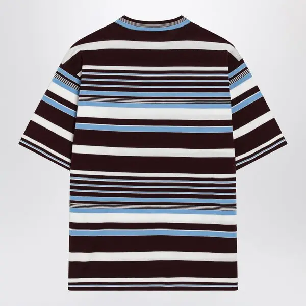 Prada Striped Cotton T-shirt - Multicolor