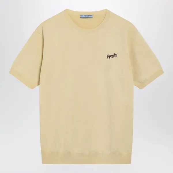 Prada Colored Silk-blend Sweater With Logo