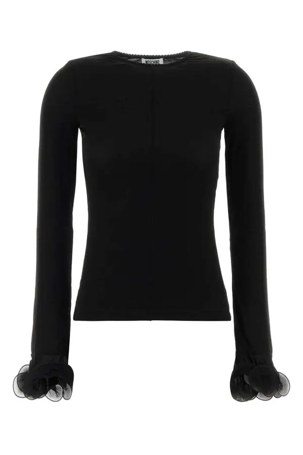 Moschino Black Jersey Top