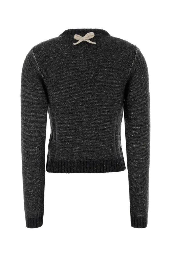 Moschino Charcoal Wool Blend Sweater