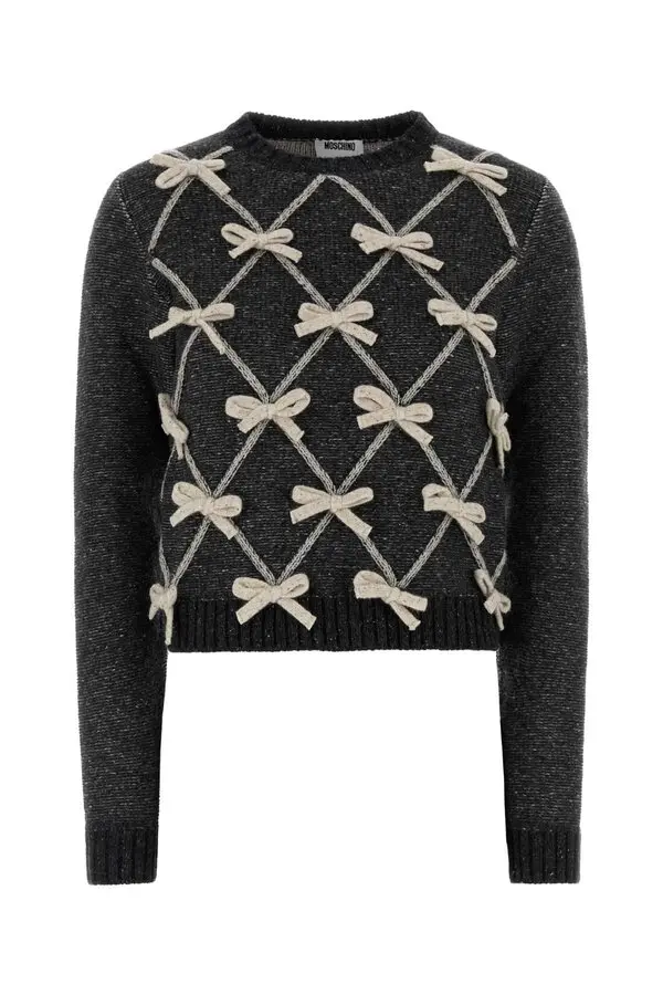 Moschino Wool Blend Sweater - Gray