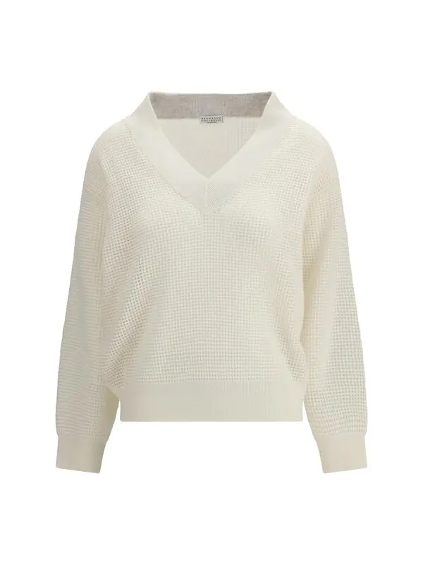Brunello Cucinelli Cashmere Net Sweater - Multicolor