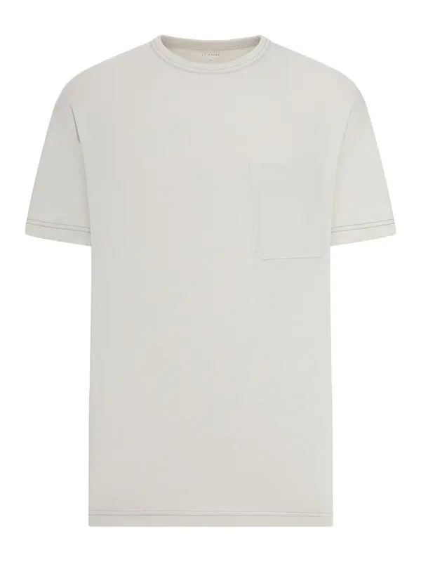 LEMAIRE Short-sleeved Boxy T-shirt In Heavy Jersey - Cream