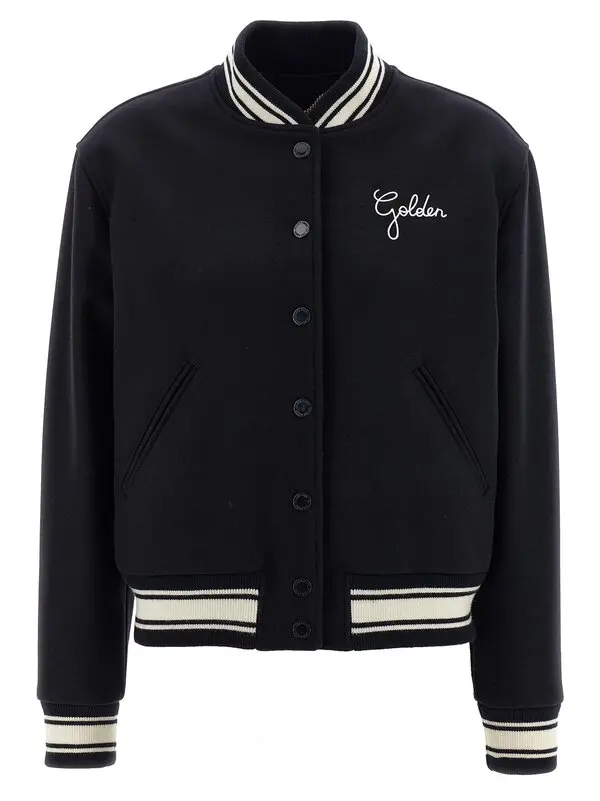GOLDEN GOOSE Dirce' Bomber Jacket - Blue