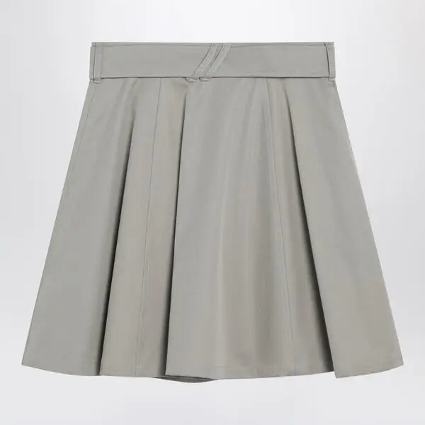 Burberry Trench Mini Skirt In Gabardine - Cream