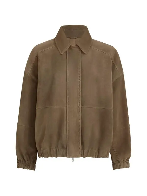Brunello Cucinelli Leather Suede Jacket - Multicolor