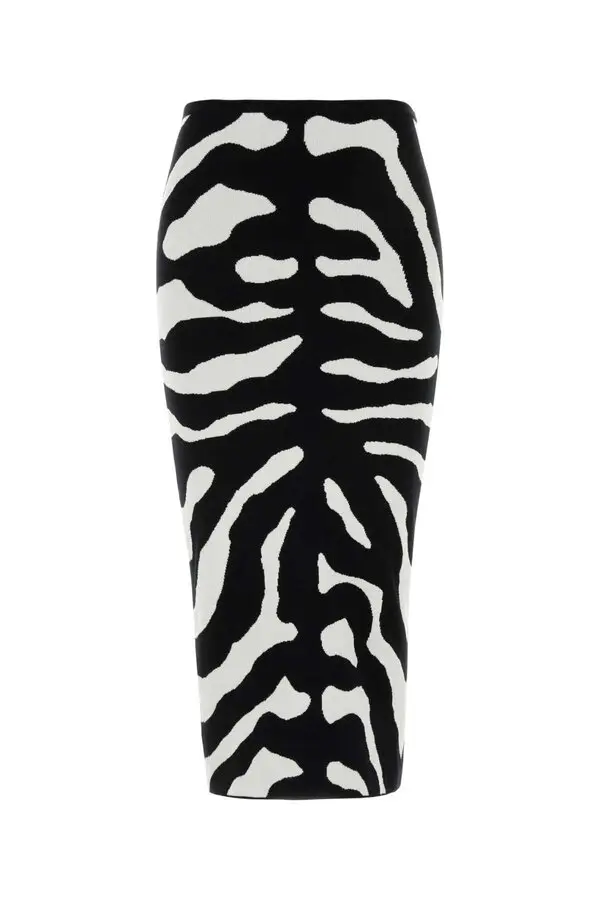 Moschino Embroidered Viscose Blend Skirt